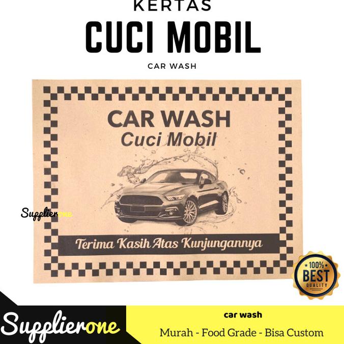 Jual KERTAS CUCI MOBIL / KERTAS CARWASH / LABEL CUCI MOBIL / KESET ...