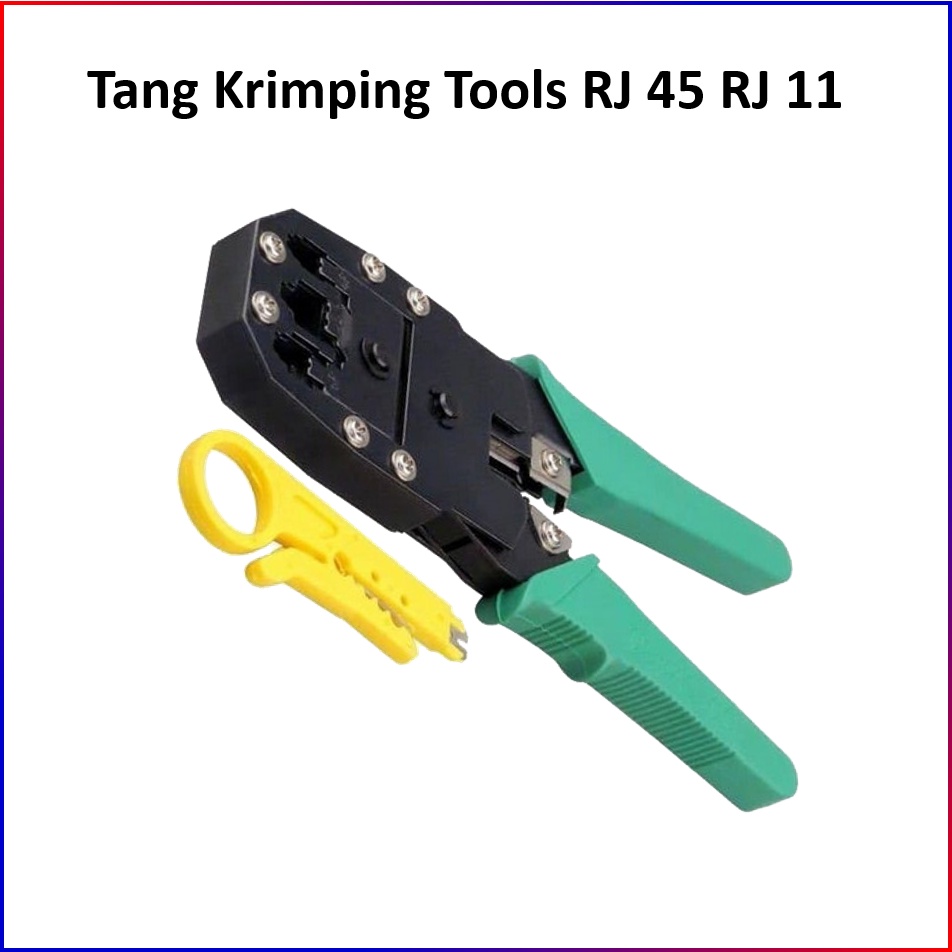 Jual Tang Krimping Tools RJ 45 RJ 11 | Crimping Tool RJ45 RJ11 Pemotong ...