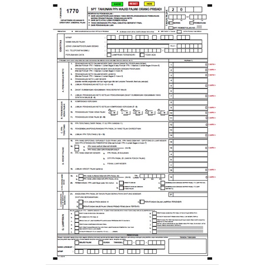 Jual Konsul, Isi dan Lapar Pajak SPT Orang Pribadi Formulir Formulir ...
