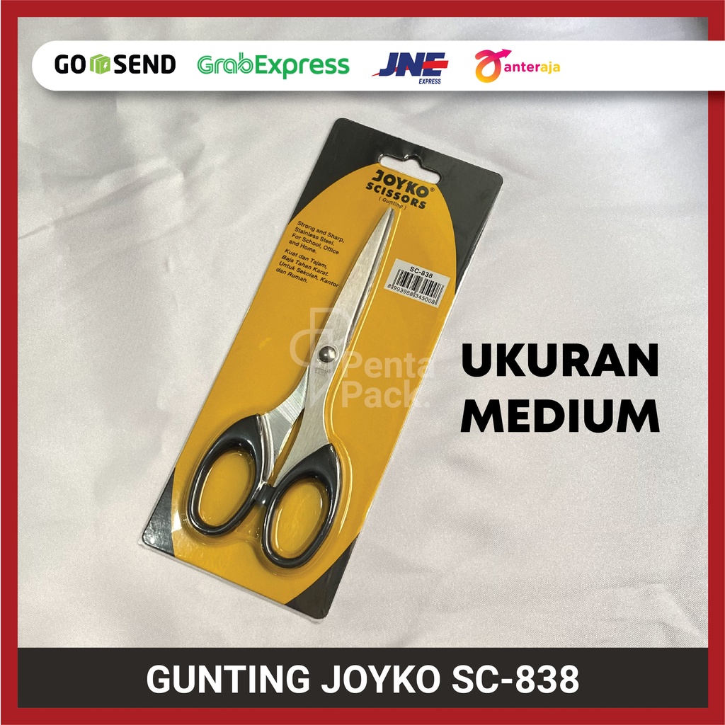 Jual Gunting Sedang Joyko SC-838 / Medium Scissors SC-838 / Potong ...