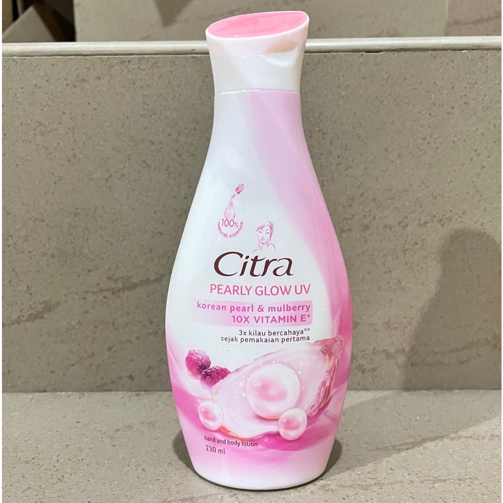 Jual Citra Hand Body Lotion Pearly Glow UV 210 ml | Shopee Indonesia