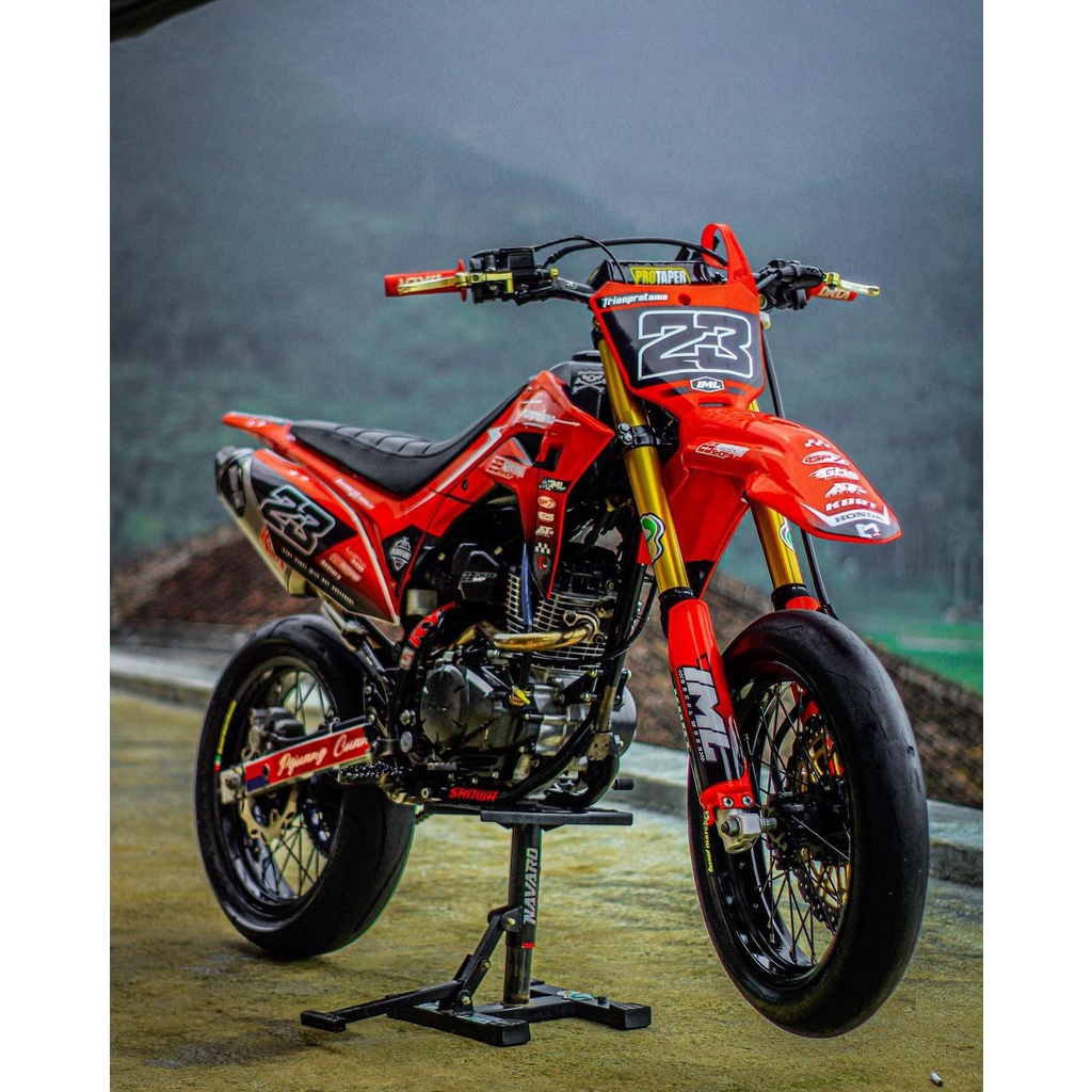 Jual DECAL CRF MERAH HITAM FULLBODY | Shopee Indonesia