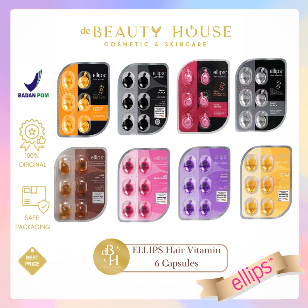 Jual ELLIPS Hair Vitamin 6 Capsul | Shopee Indonesia
