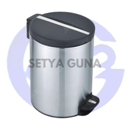 Jual Garbin Stainless Steel Dust Bin Tempat Sampah Pedal Injak 7 Liter | Shopee Indonesia