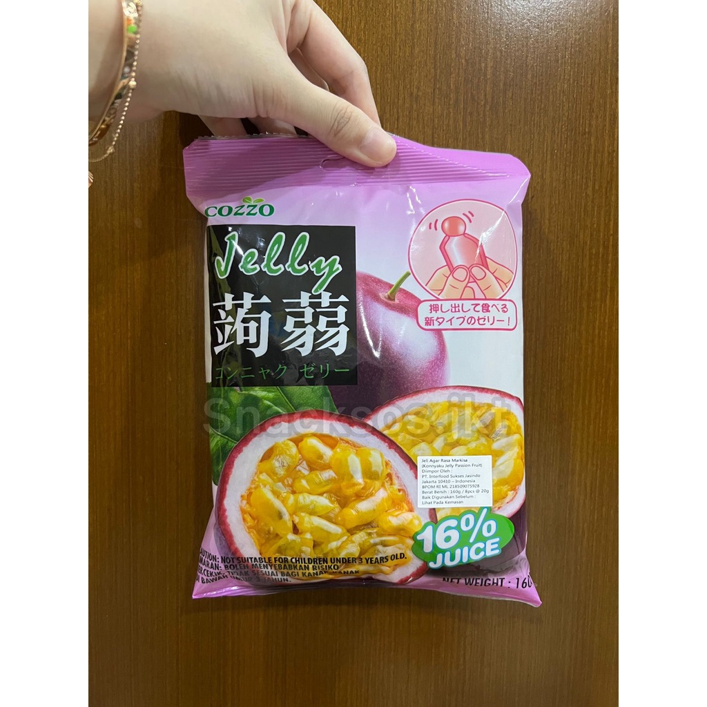 Jual COZZO JELLY KONNYAKU BLUEBERRY / LYCHEE / MANGO / PASSION FRUIT / PEACH / YOGURT COZZO ...