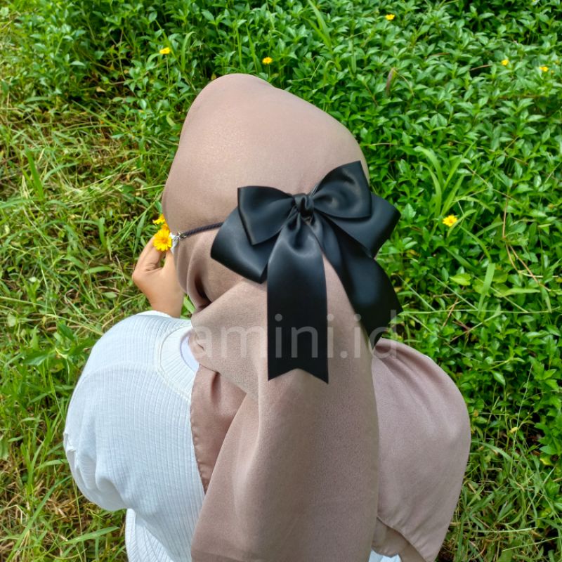 Jual Pretty Bowwy | Konektor masker pita premium | satin premium | Shopee Indonesia