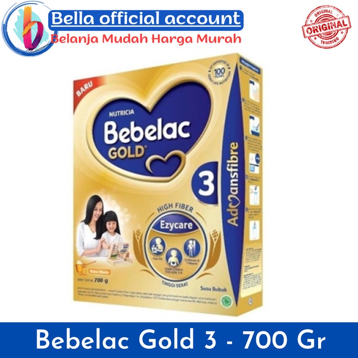Jual Bebelac Gold 3 Susu Pertumbuhan - Madu - soya - Vanilla 700 gr ...