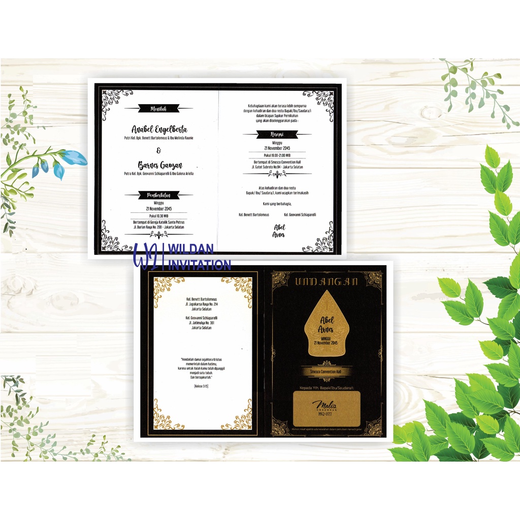 Jual Undangan Pernikahan / wedding murah free Plastik free denah free ...