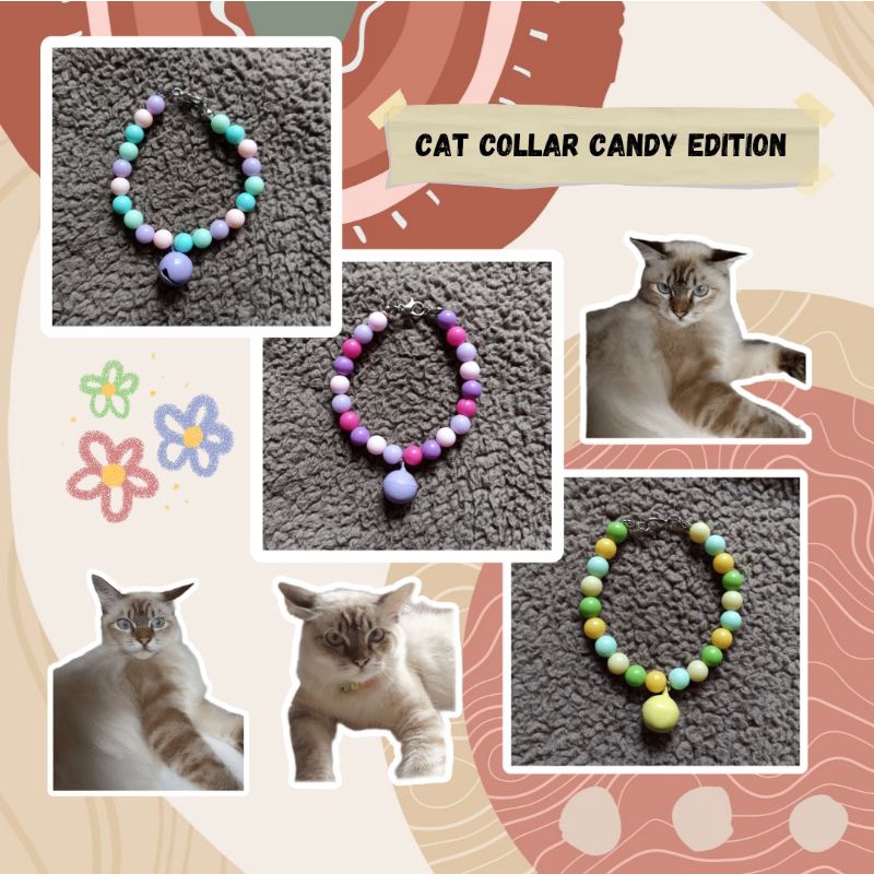 Jual Pet Collar - kalung kucing candy edition kalung kucing lucu kalung ...