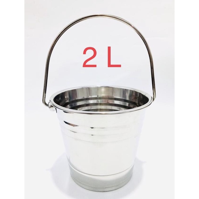 Jual Ice Bucket Stainless / Tempat Es Batu Ember Stainless 2L , IB-S2L ...