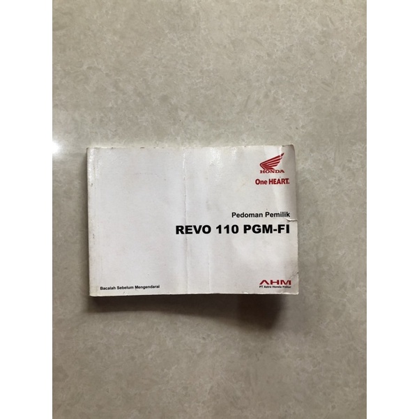 Jual Buku pedoman pemilik/Manual book Honda Revo 110 | Shopee Indonesia