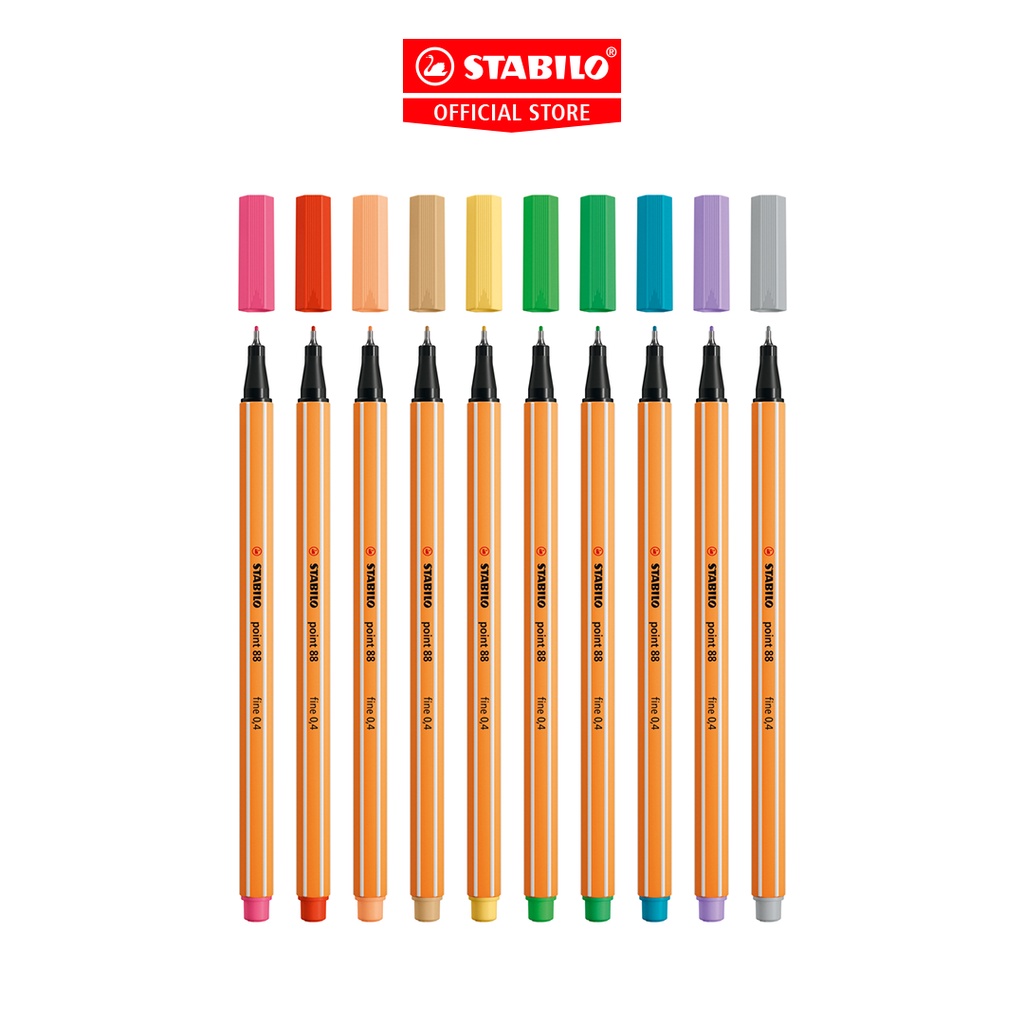Jual STABILO point 88 Pulpen Fineliner Warna Warni Tip Tipis Writing ...