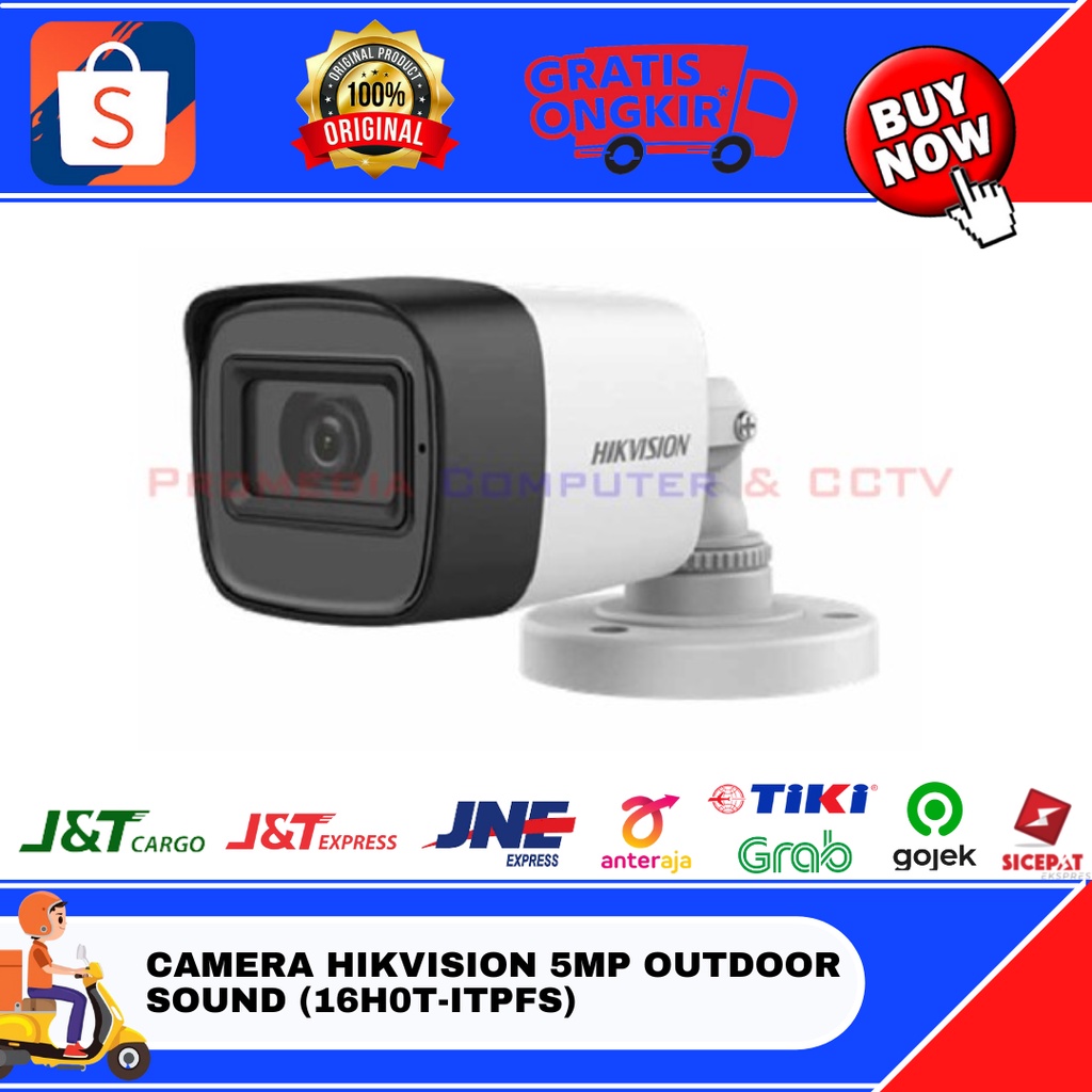 Jual CAMERA HIKVISION 5MP OUTDOOR SOUND (16H0T-ITPFS) | Shopee Indonesia