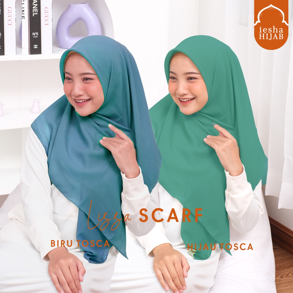 Jual LISSA SCARF PKK HIJAU TOSCA BIRU TOSCA -HIJAB BELLA SQUARE ...