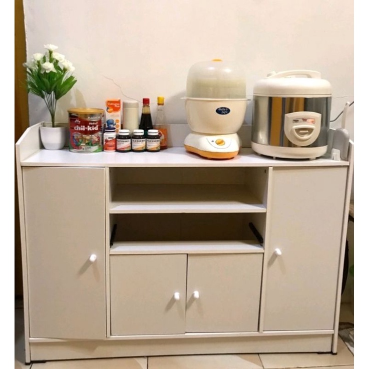 Jual Buffet Dapur Meja Rak serbaguna Rak dapur modern Meja dapur ...