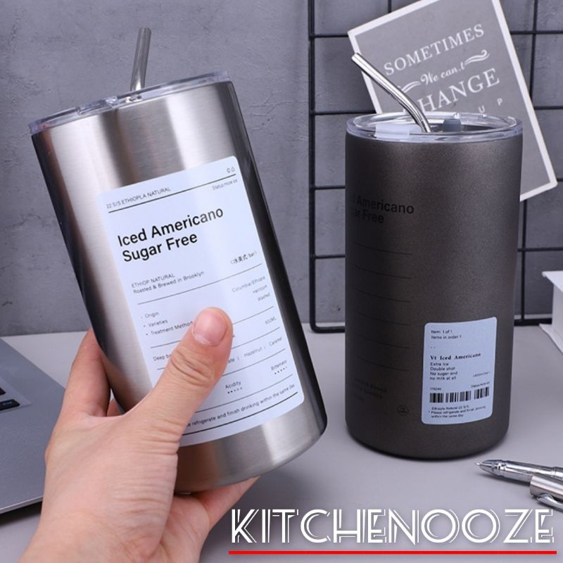 Jual STAINLESS STEEL Ice Coffee Tumblr Industrial Concept Tumbler Kopi ...
