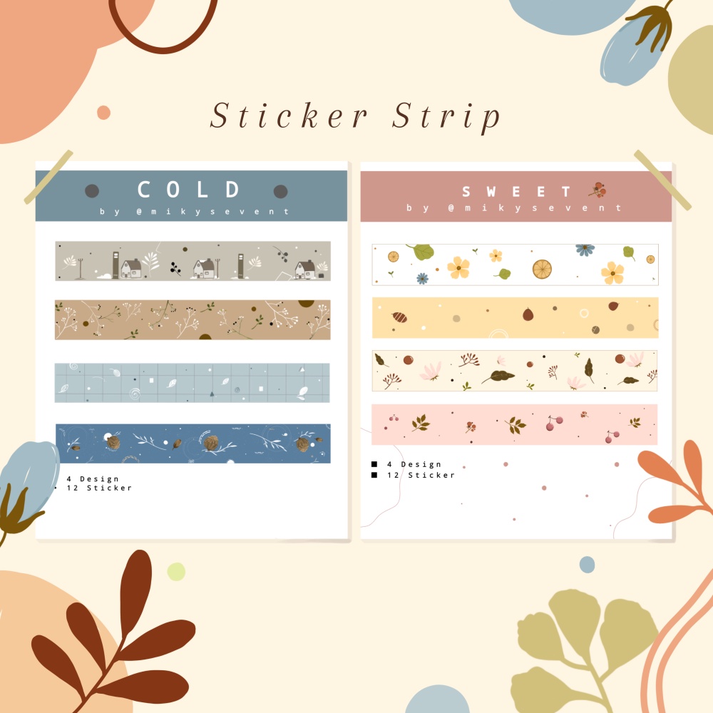 Jual MIKYSEVENT Stiker Strip / Sticker Pack | Shopee Indonesia