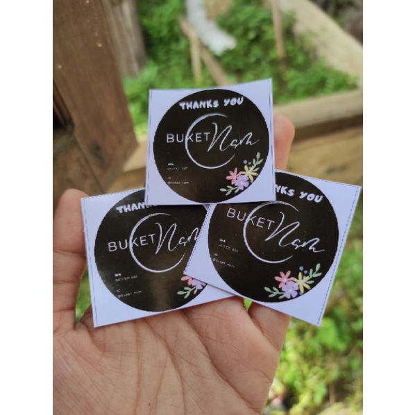 Jual stiker logo untuk buket bisa req | Shopee Indonesia