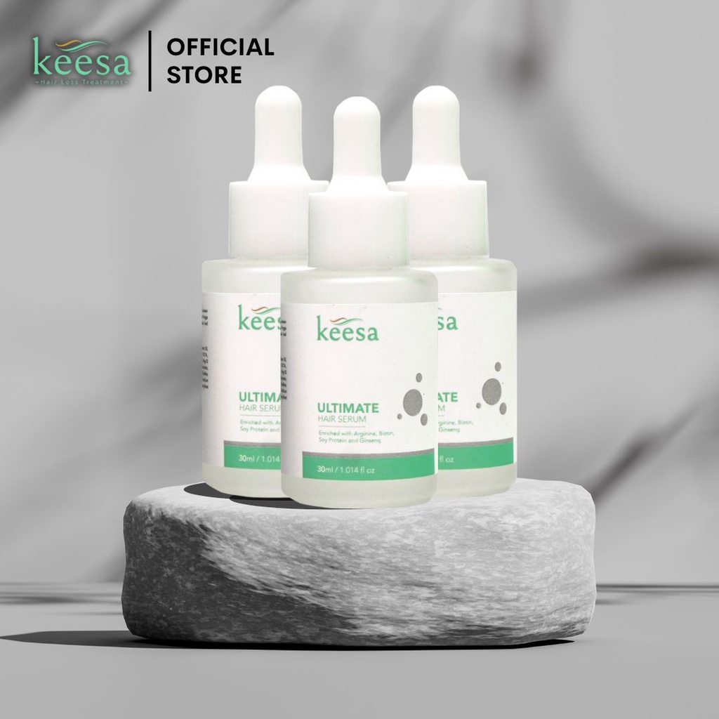 Jual Promo 3 Botol Keesa Ultimate Hair Serum | Serum penumbuh rambut ...