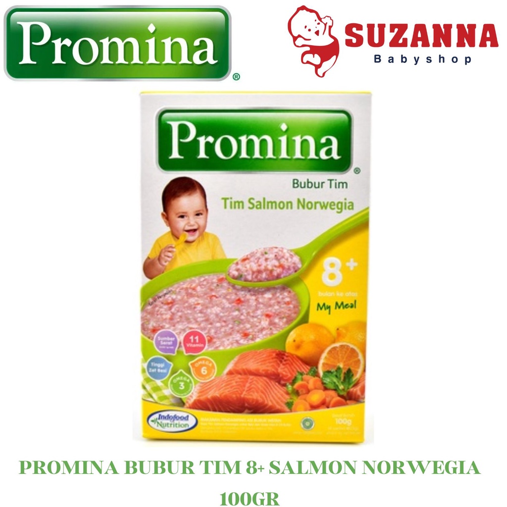 Jual PROMINA BUBUR TIM 8+ SALMON NORWEGIA 100GR | Shopee Indonesia