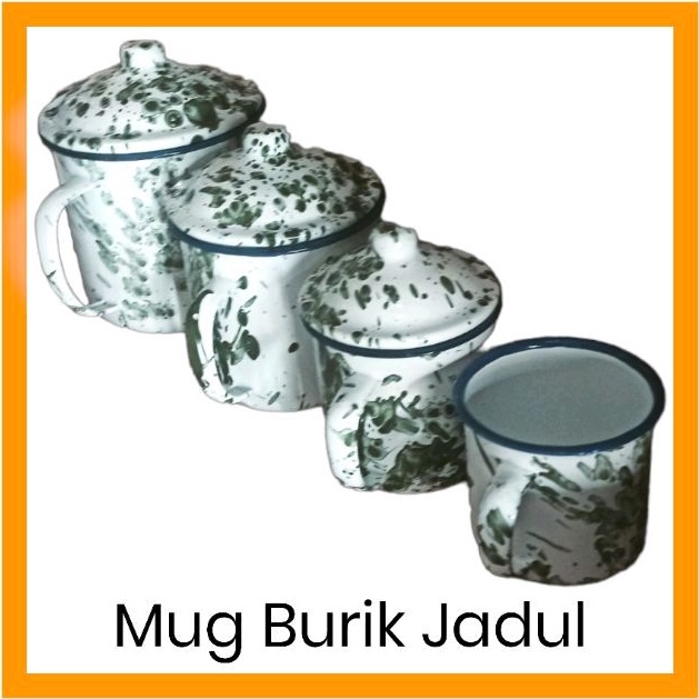 Jual Cangkir Mug Burik Jadul Cangkir Enamel Seng Kaleng Kuno | Shopee ...