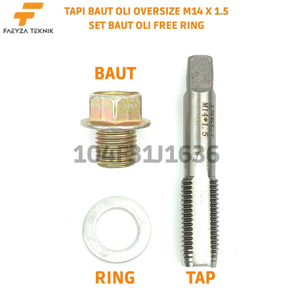 Jual Paket Hand Tap Baut Oli Oversize Set Baut 19 Kunci 17 Set Ring ...