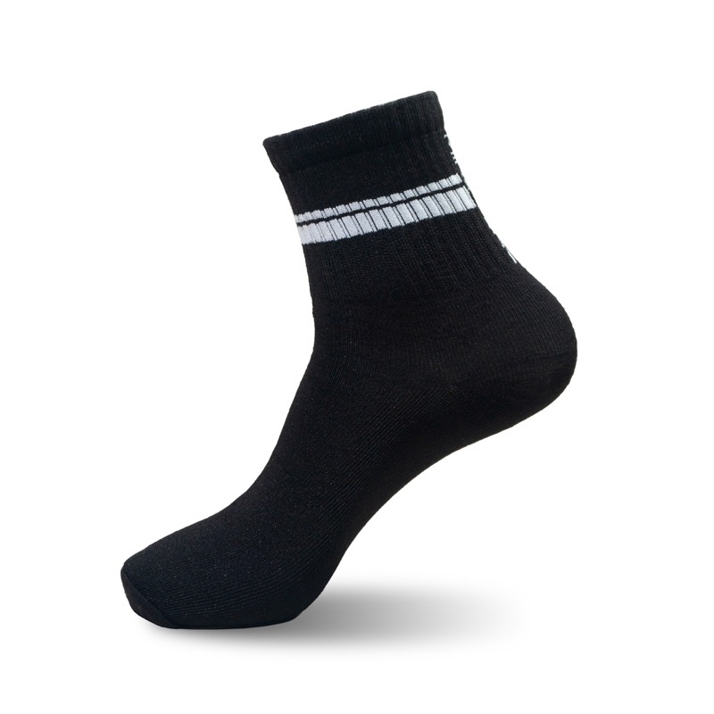 Jual Minusone Footwear Stripe Writing Socks - black | Shopee Indonesia