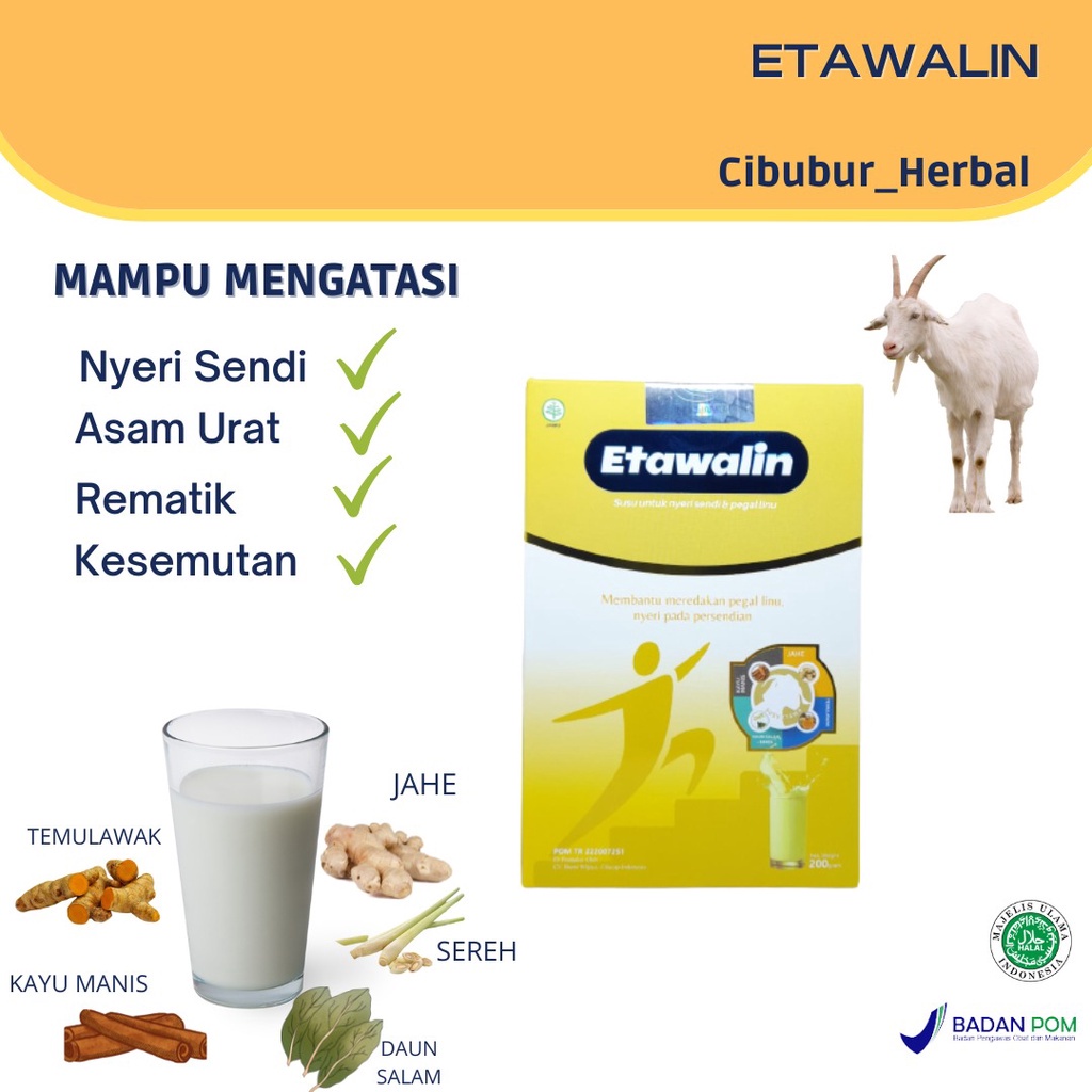 Jual etawalin 200g - susu untuk membantu meredakan pegal linu, nyeri ...