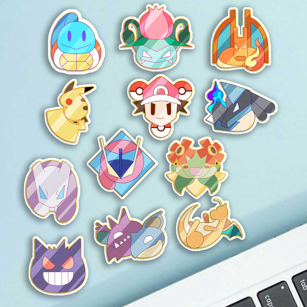 Jual Sticker Edition Pokemon Emblem Aesthetic Stiker Waterproof (10pcs ...