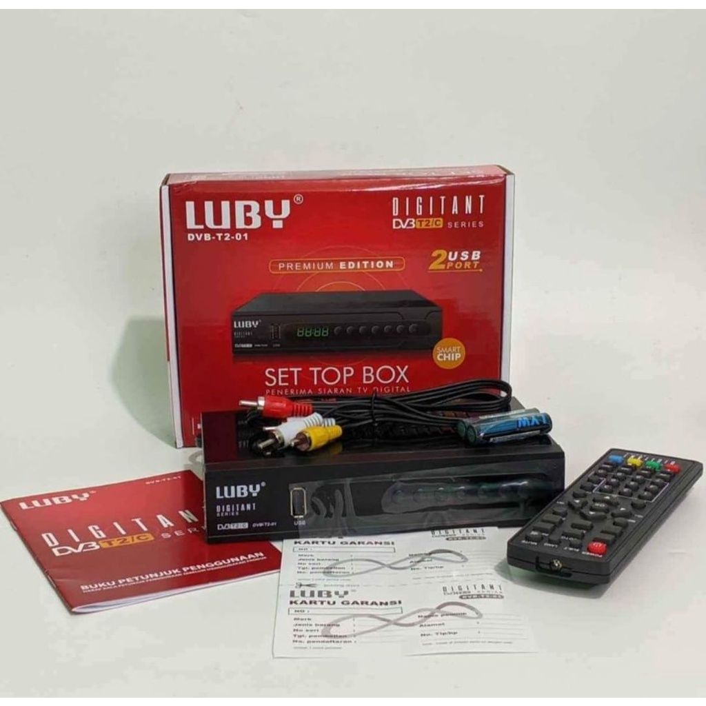 Jual REALPICT!!! Set Top Box LUBY Tipe DVB-T2-01 Siaran TV Digital Receiver | Shopee Indonesia