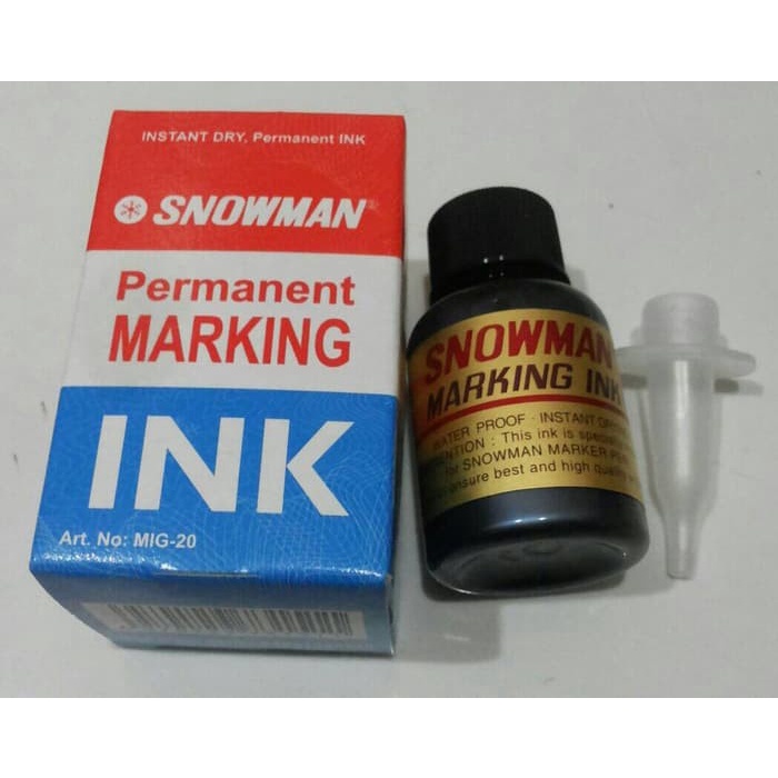 Jual Tinta Isi Spidol Permanen Marking Ink Snowman | Shopee Indonesia