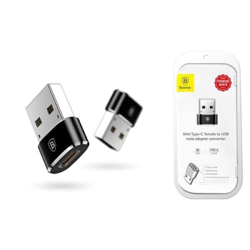 Jual smoll Baseus OTG USB To Type C Female to USB Male Adapter ...