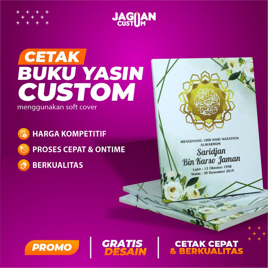 Jual Buku Yasin dan Tahlil / Buku Yasin Custom / Buku Yasin Softcover ...