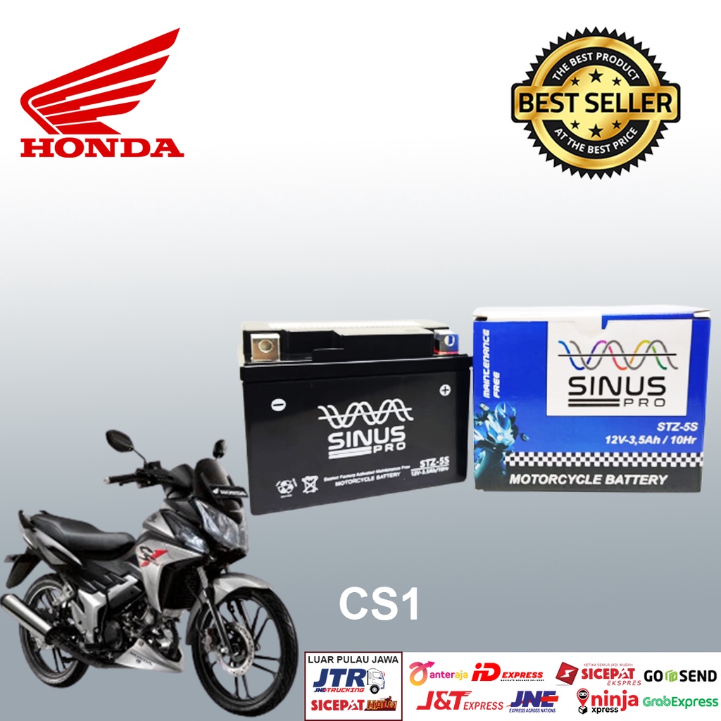 Jual Aki motor honda cs1 accu MF STZ5S aki kering sinus pro berkualitas ...