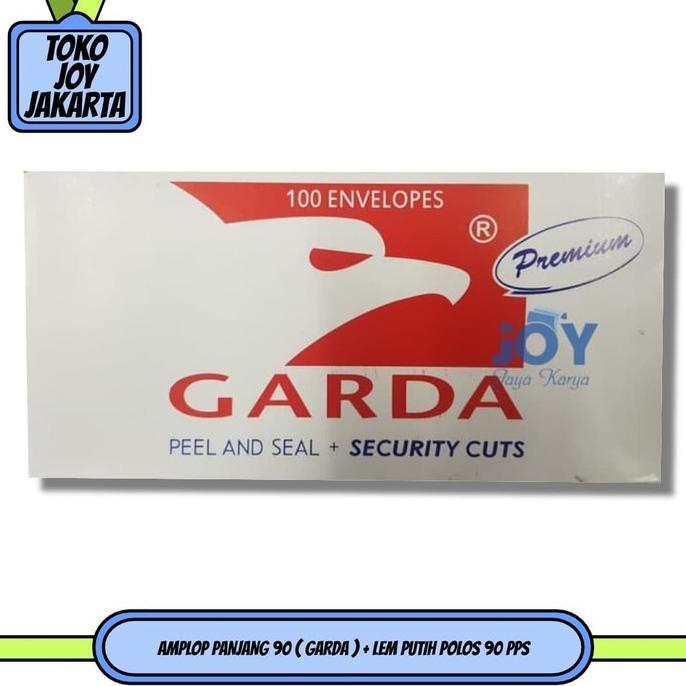 Jual AMPLOP PANJANG 90 ( GARDA ) + LEM PUTIH POLOS 90 PPS | Shopee Indonesia