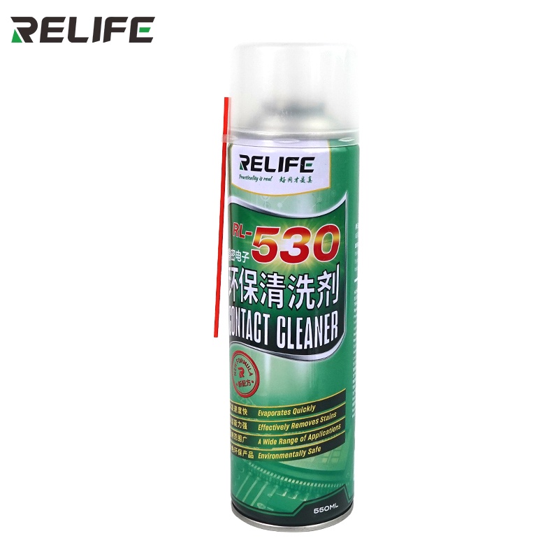 Jual CONTACT CLEANER RELIFE RL-530 550ML CAIRAN PEMBERSIH KACA LCD DAN ...