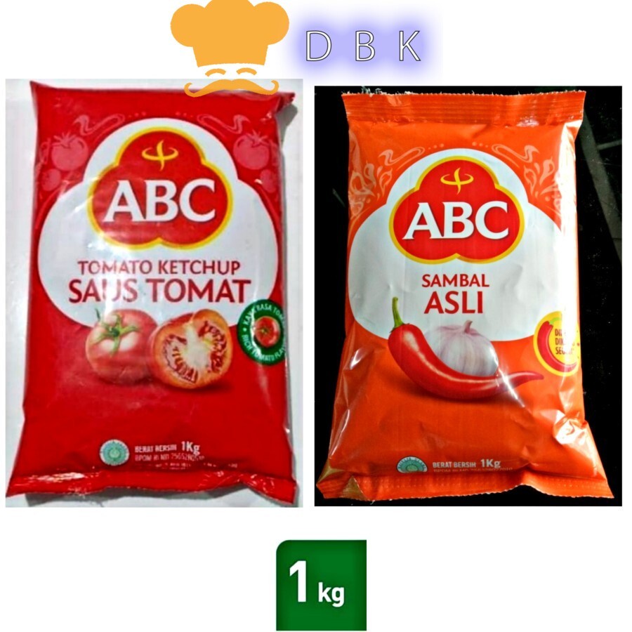 Jual ABC saus tomat dan sambal refill 1 kg asli standing pouch | Shopee ...