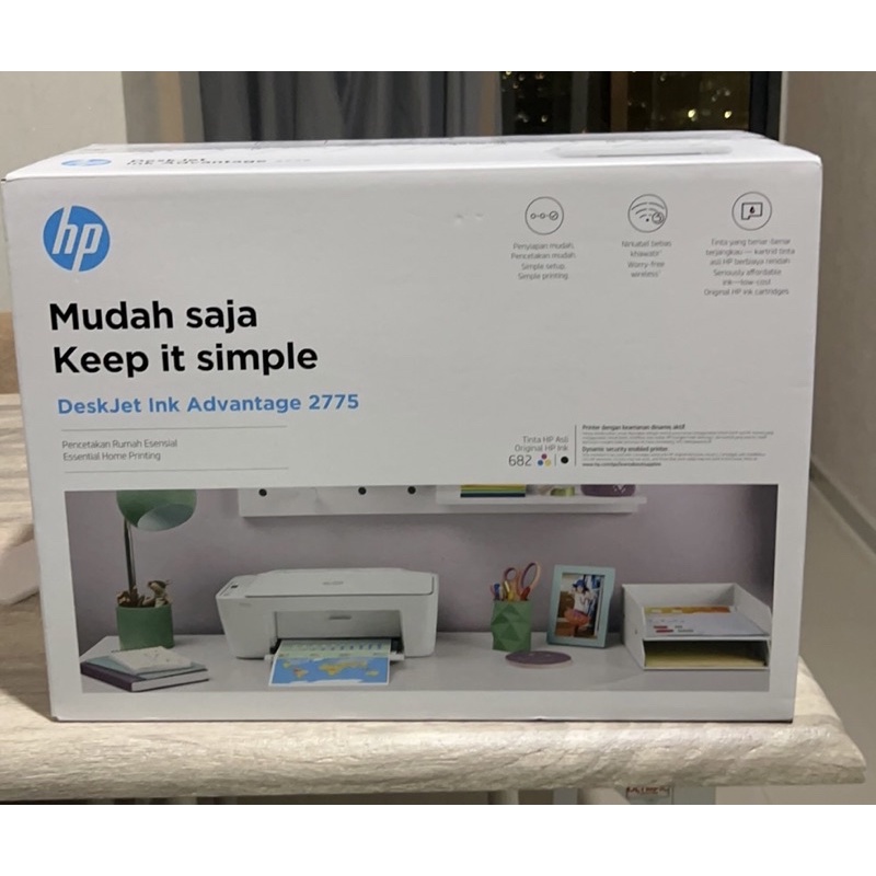 Jual HP DeskJet Ink Advantage 2775 All in one printer | Shopee Indonesia