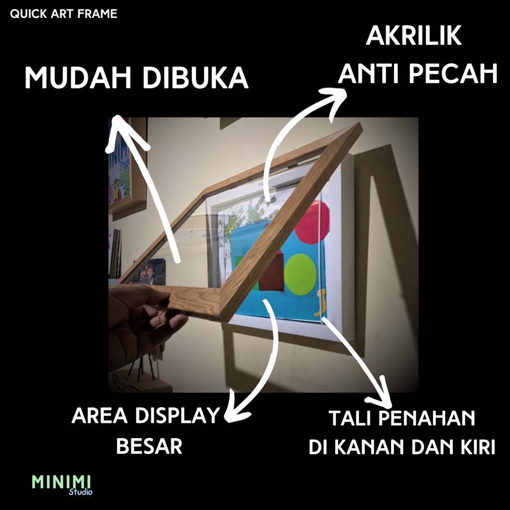 Jual Art Frame Pigura Karya Seni Anak Quick Akrilik | Shopee Indonesia
