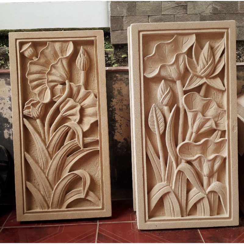 Jual Ukiran relief ornamen batu alam paras jogja | Shopee Indonesia