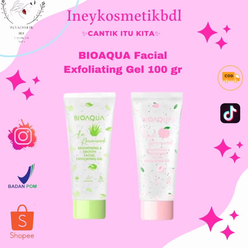Jual BIOAQUA Scrub Wajah Niacinamide Brightening & Smooth Facial ...