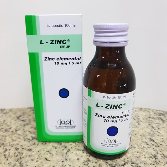 Jual L Zinc Syrup 100ml | Shopee Indonesia
