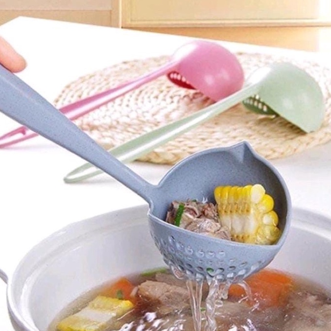 Jual TOREDO Saringan Sayur Sop / Centong Kuah Sup 2 in 1 Sendok Saring ...