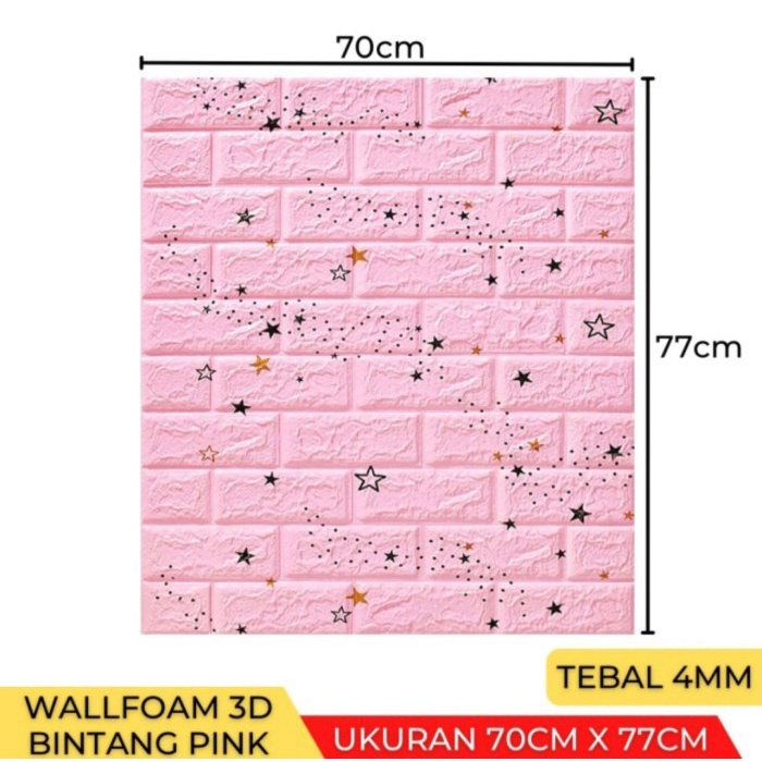 Jual Wallpaper Dinding FOAM Timbul 3D/ CLASSIC BRICK 70 x 77 cm ...