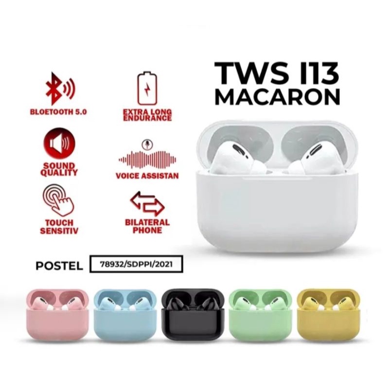 Jual TWS i13 / 3 PRO MACARON HEADSET BLUETOOTH WIRELESS TWS | Shopee ...