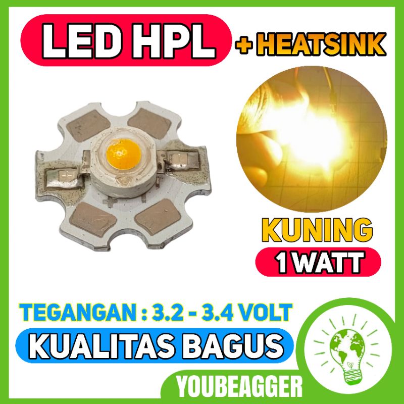 Jual Led hpl kuning 1 Watt | Shopee Indonesia