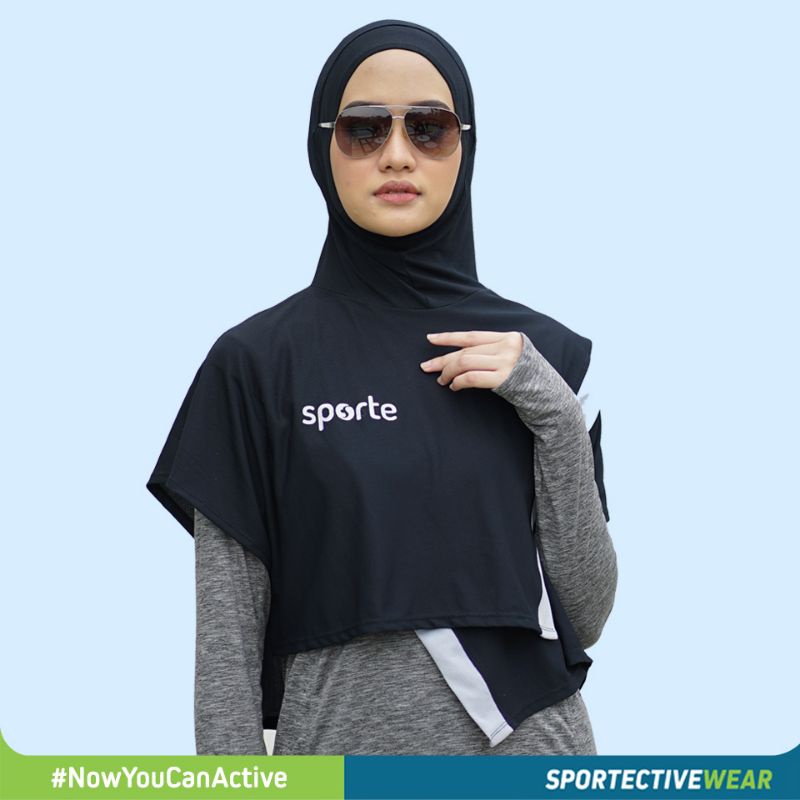 Jual SPORTE Sport Hijab Olahraga Muslimah Running SH05 | Tennis Gym ...