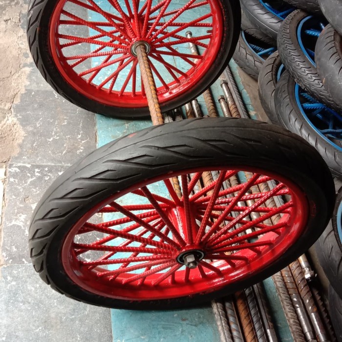 Jual roda gerobak ruji besi 18 ring 17inch | Shopee Indonesia