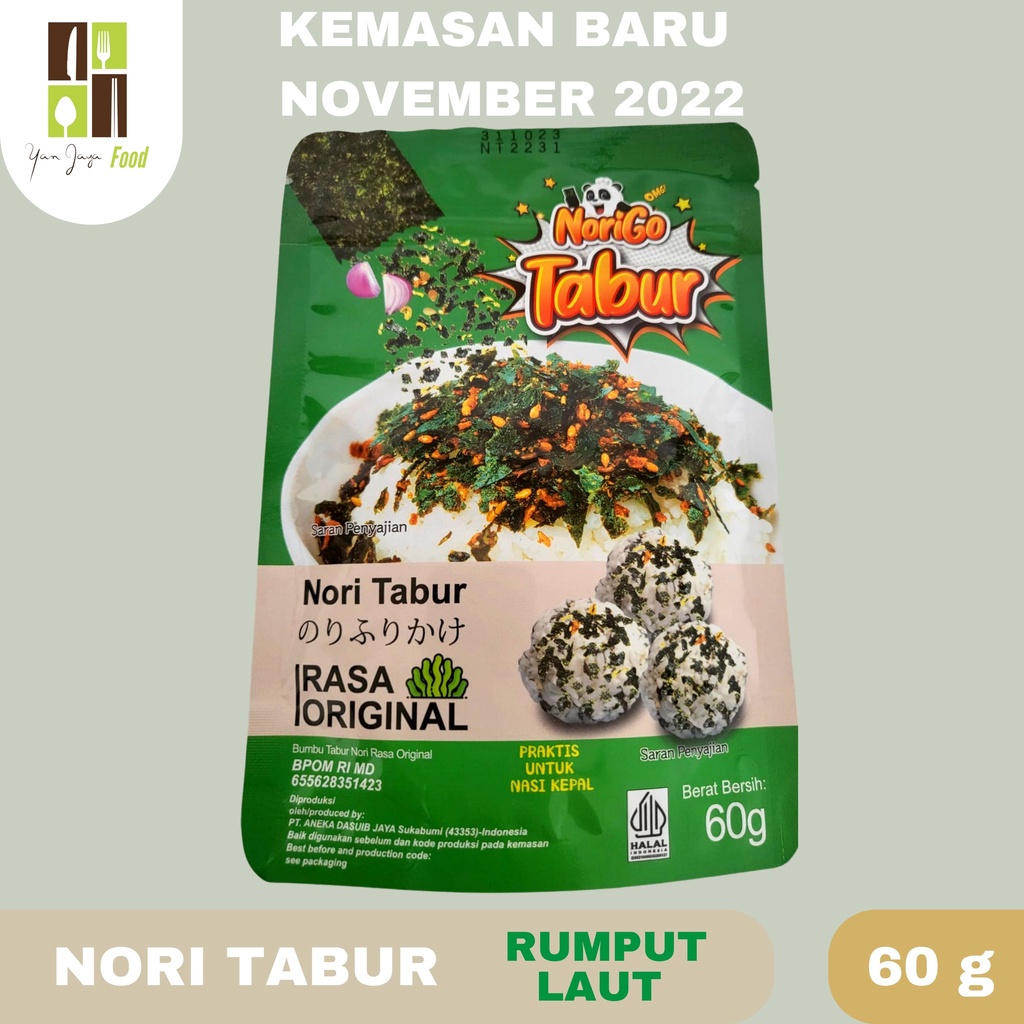 Jual Nori Tabur Rumput Laut Panggang 60GR Rasa Original / Pedas / Sapi ...