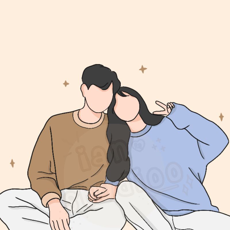 Jual (SOFT FILE) Ilustrasi Gambar Faceless/Tanpa Wajah | Ilustrasi ...